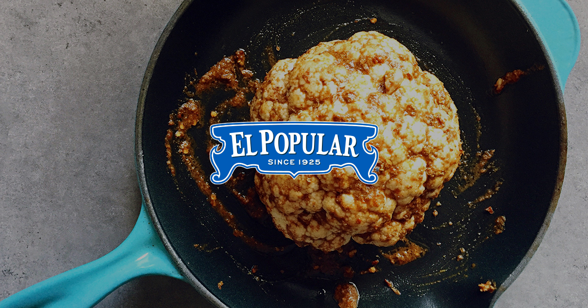 Pan Roasted Mole Cauliflower - El Popular